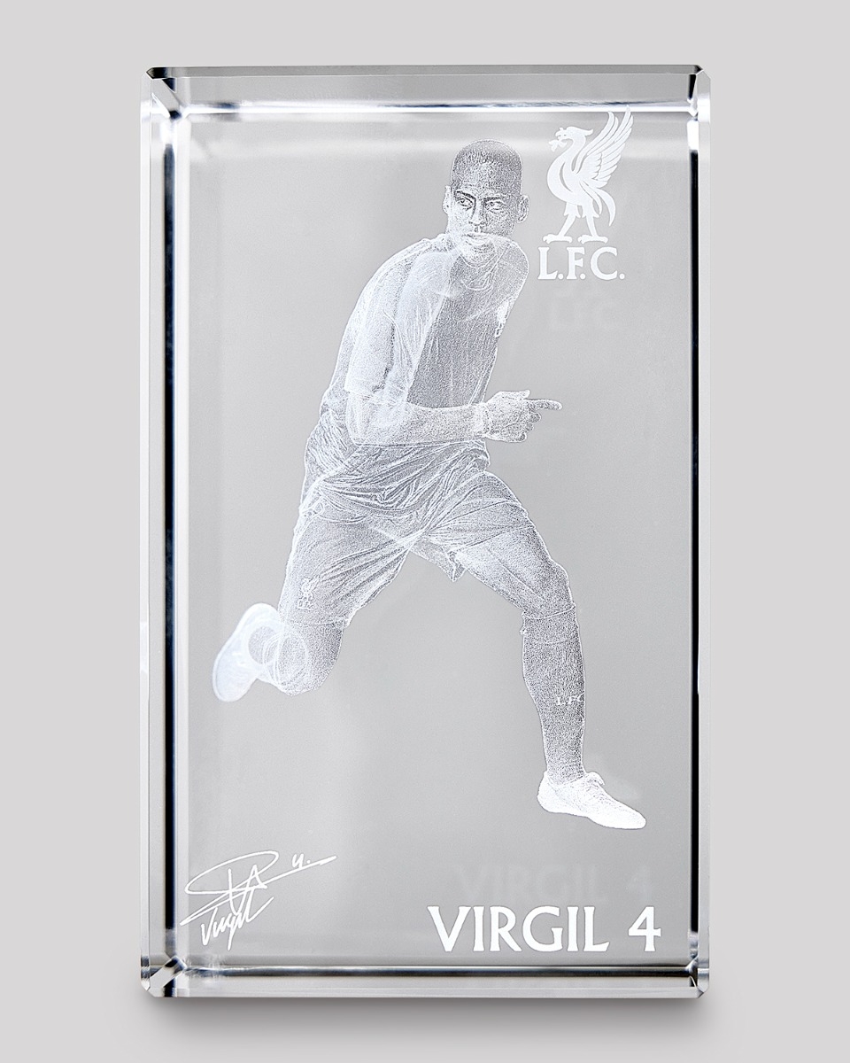 LFC Virgil Van Dijk Glass Cube