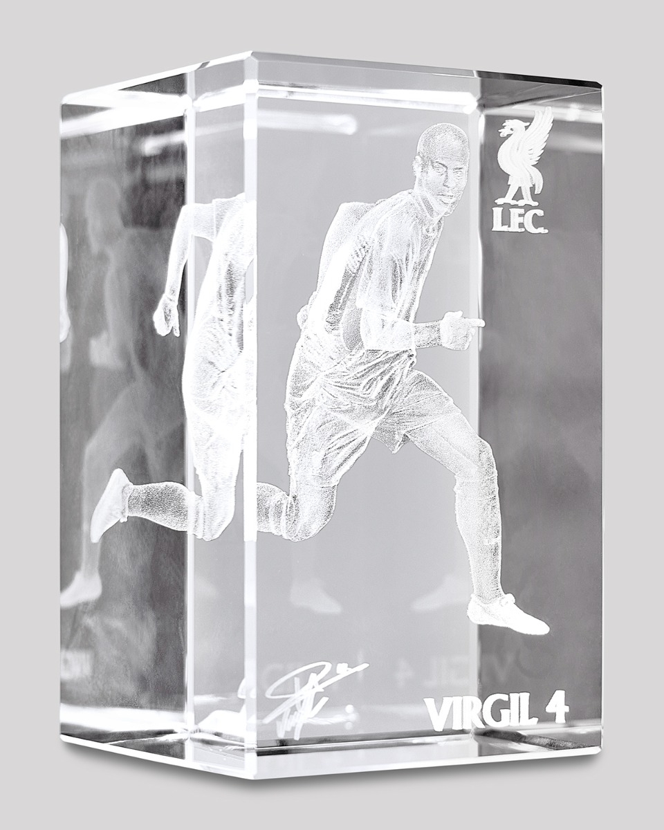 LFC Virgil Van Dijk Glass Cube