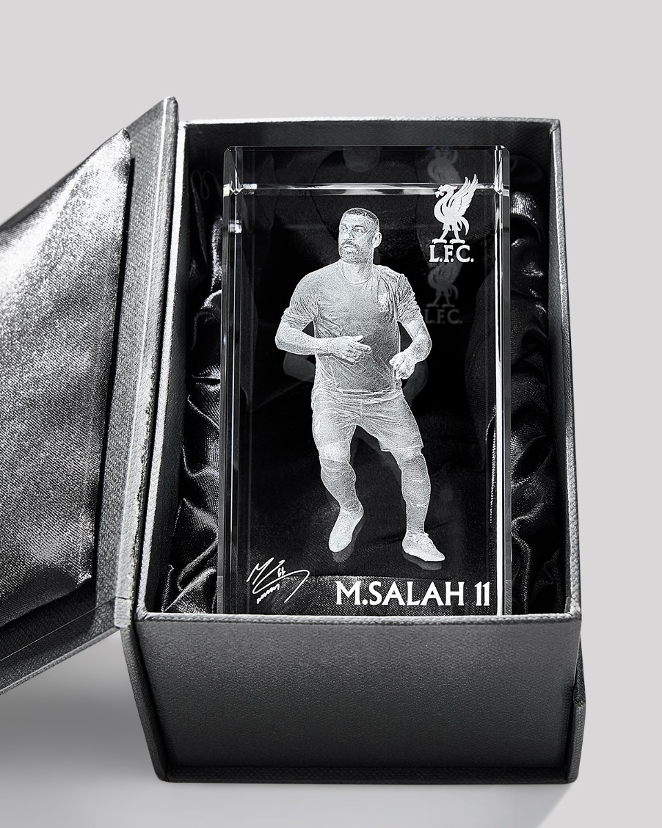 LFC Mo Salah Glass Cube
