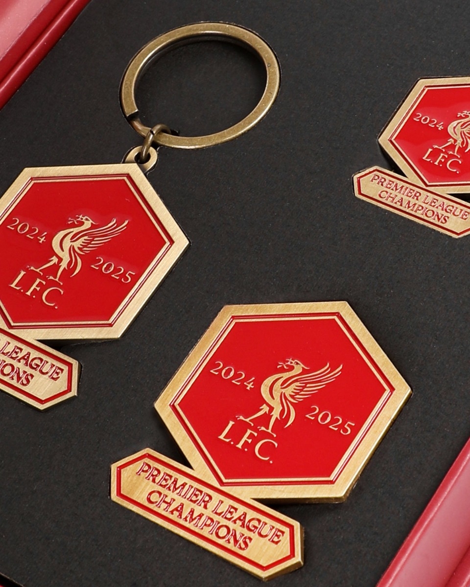 LFC Champions Badge, Keyring & Magnet Set