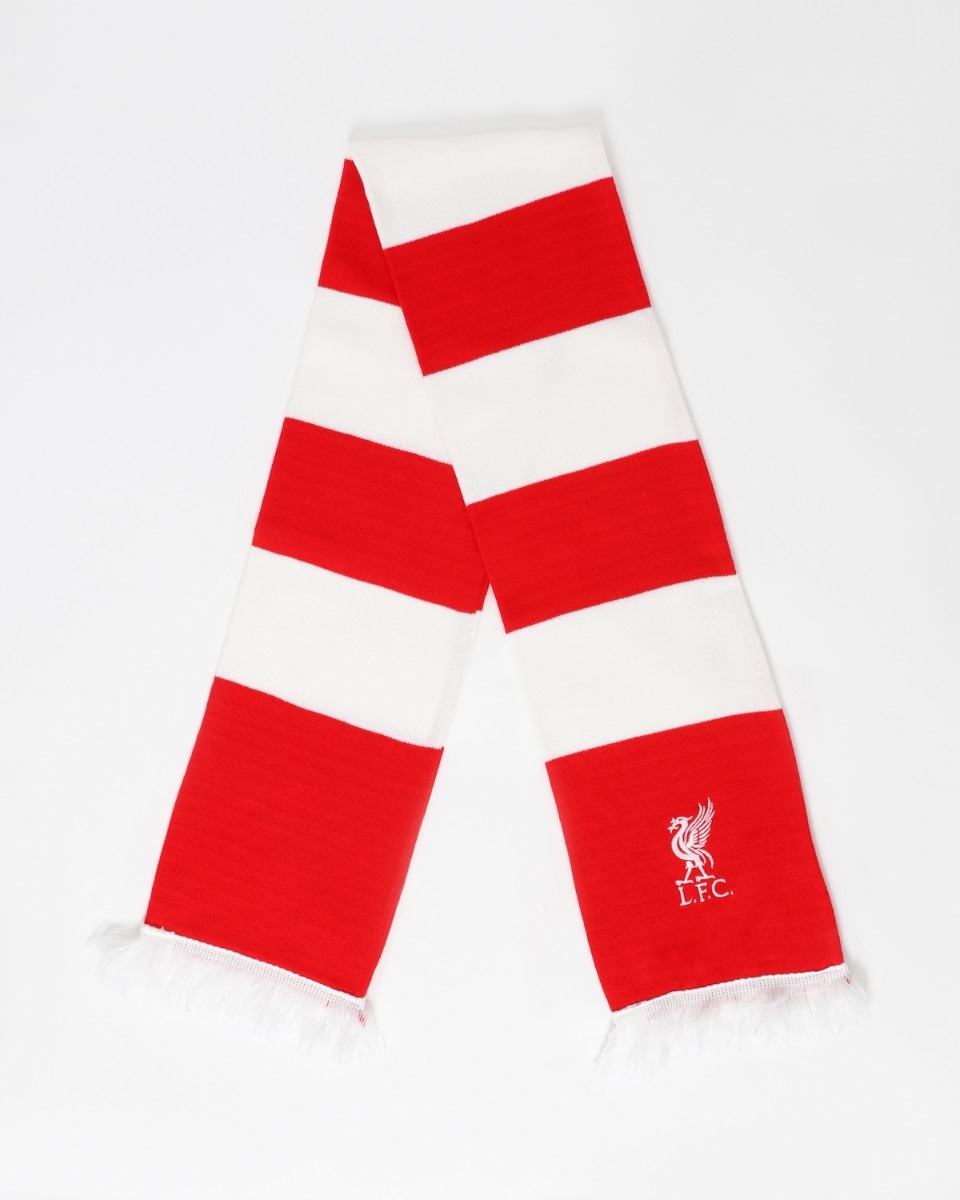 LFC Red & White Bar Scarf