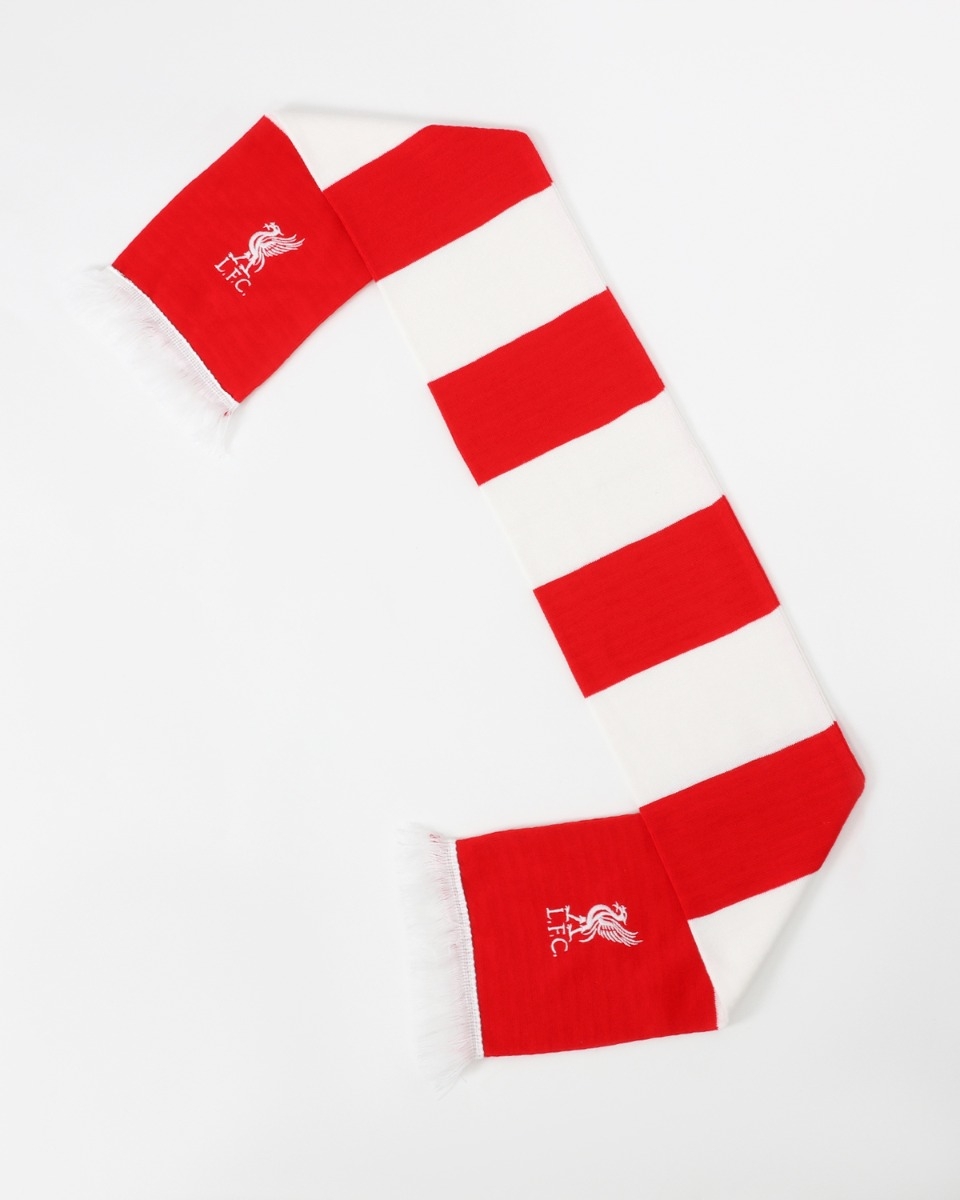 LFC Red & White Bar Scarf