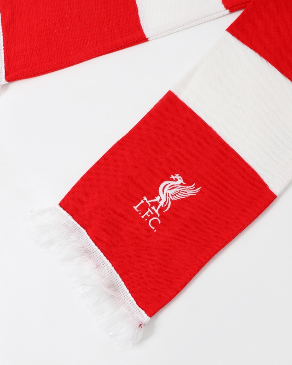 LFC Red & White Bar Scarf