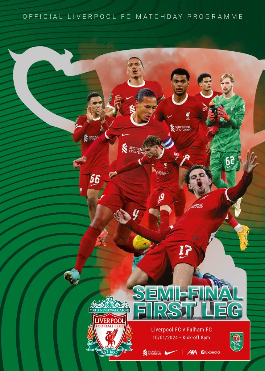 Matchday Programme 17 - LFC Vs Fulham - 10/01/24