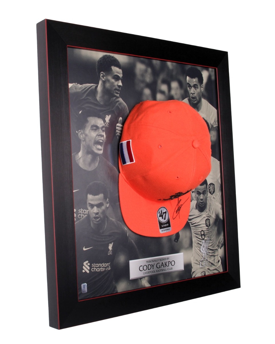 LFC Signed Gakpo Cap In Frame