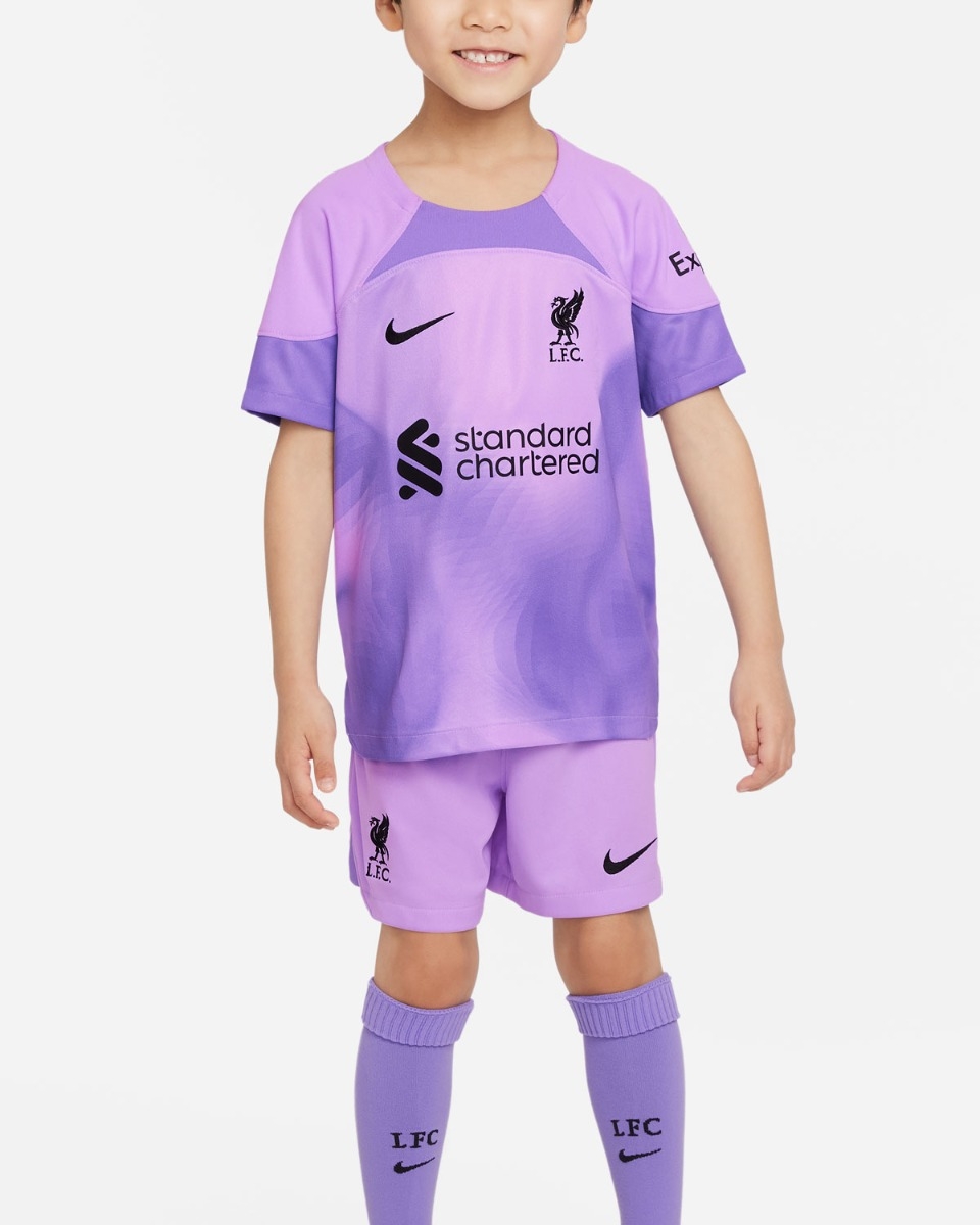 LFC Nike Little Kids Home Goalkeeper Kit 22/23