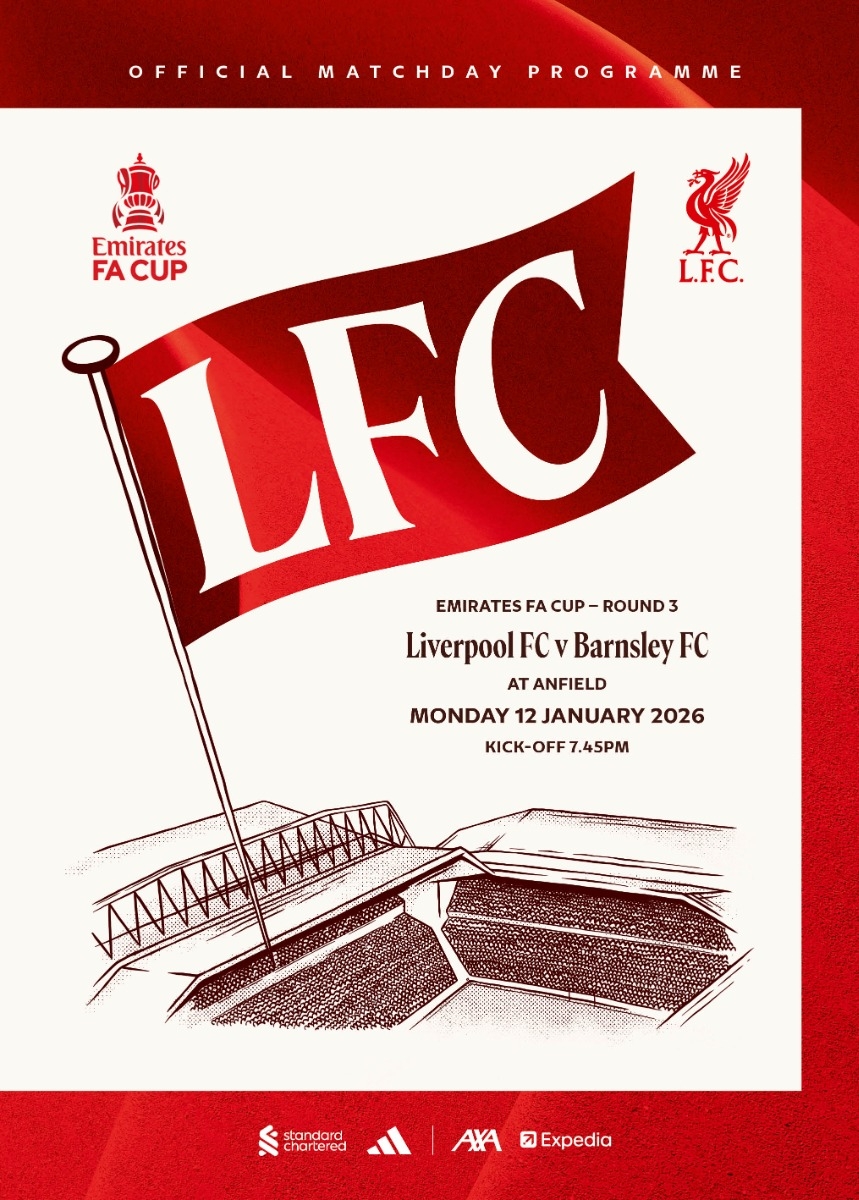 Matchday Programme - LFC vs Barnsley - FA Cup - 12/01/2026