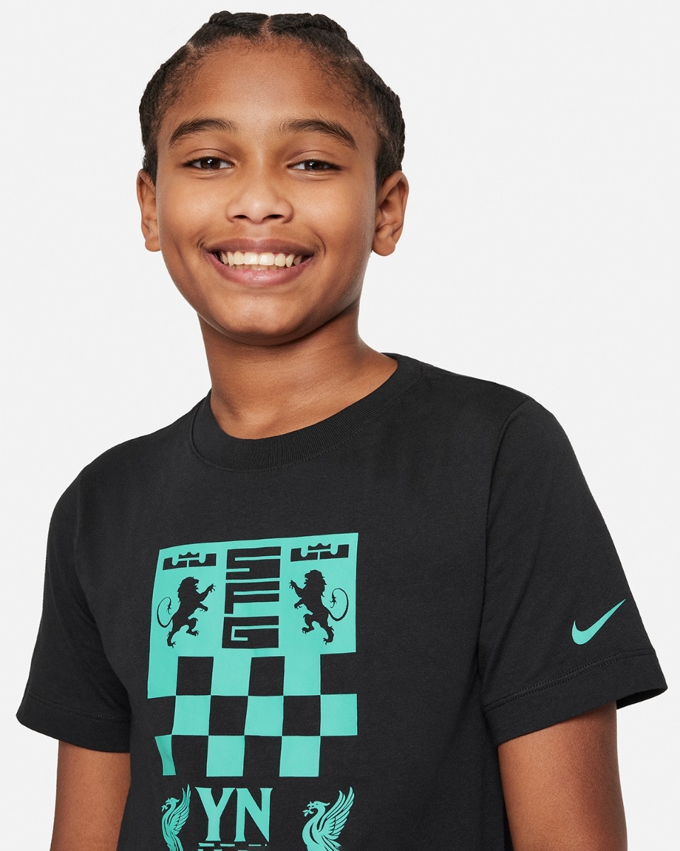 LFC X LeBron Nike Youth Football Tee Black