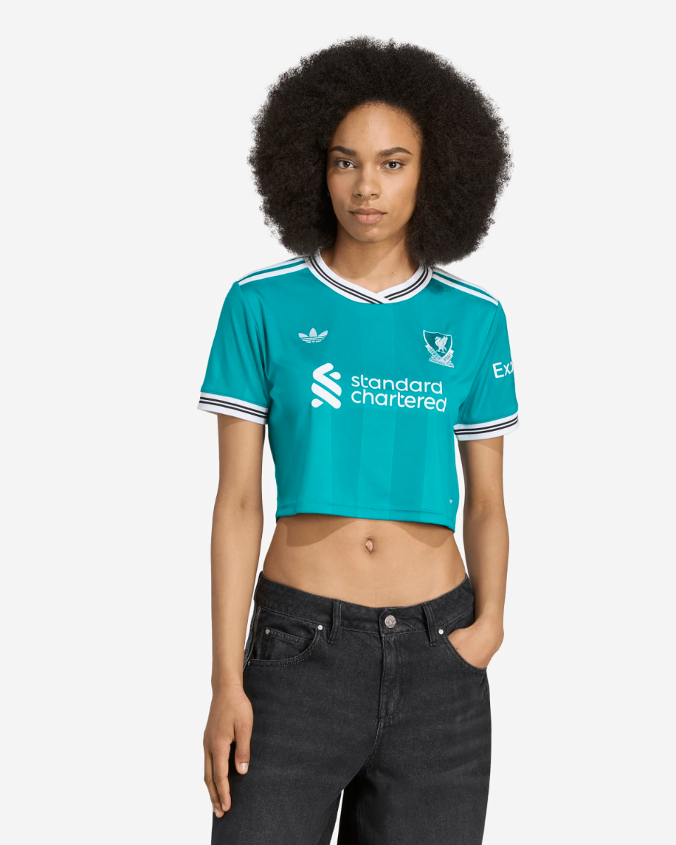 LFC adidas Womens 25/26 Third Short Sleeve Crop Jersey