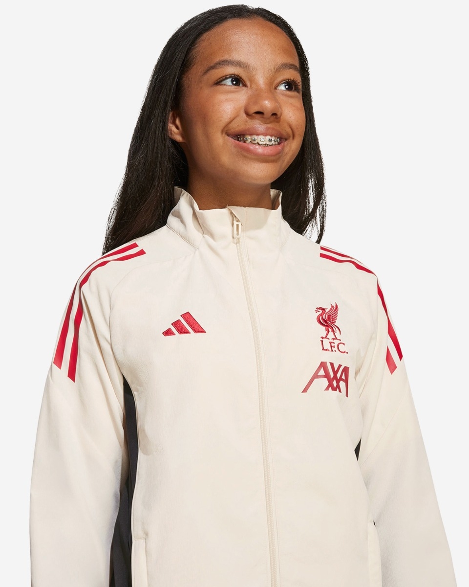LFC adidas Youth 25/26 Domestic Training Jacket White