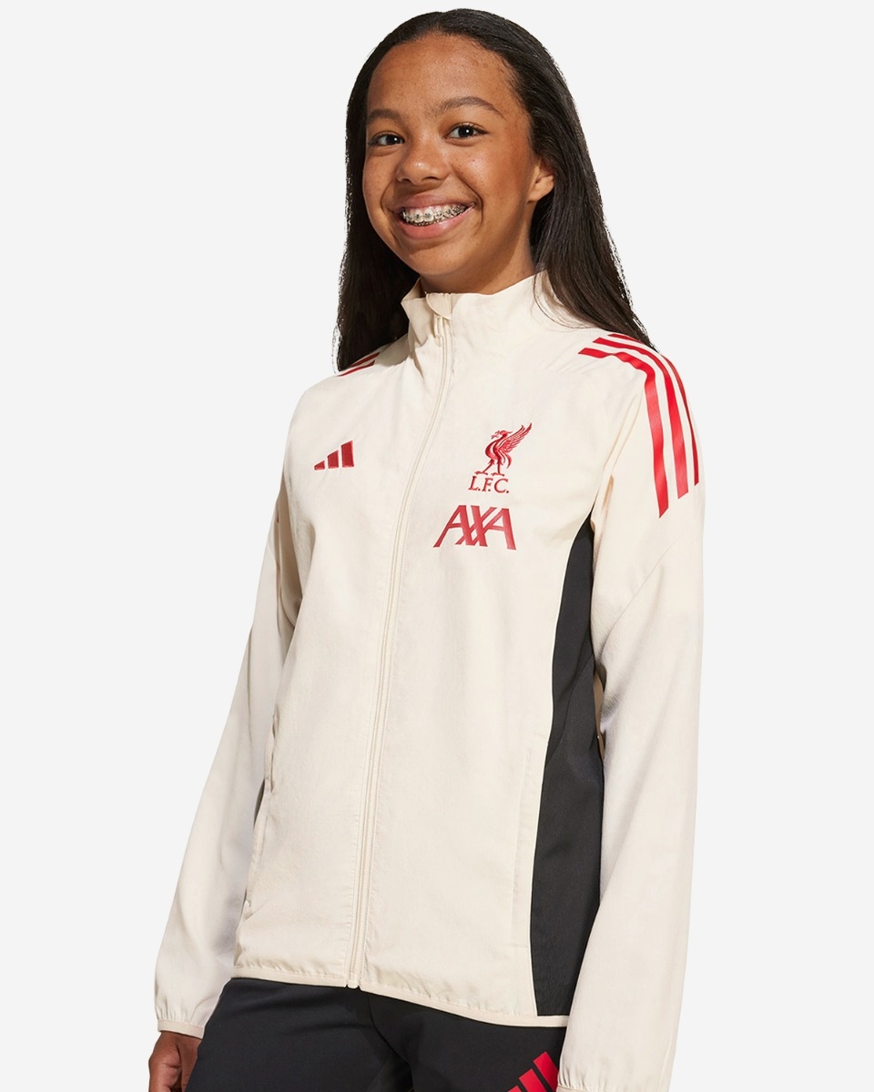 LFC adidas Youth 25/26 Domestic Training Jacket White