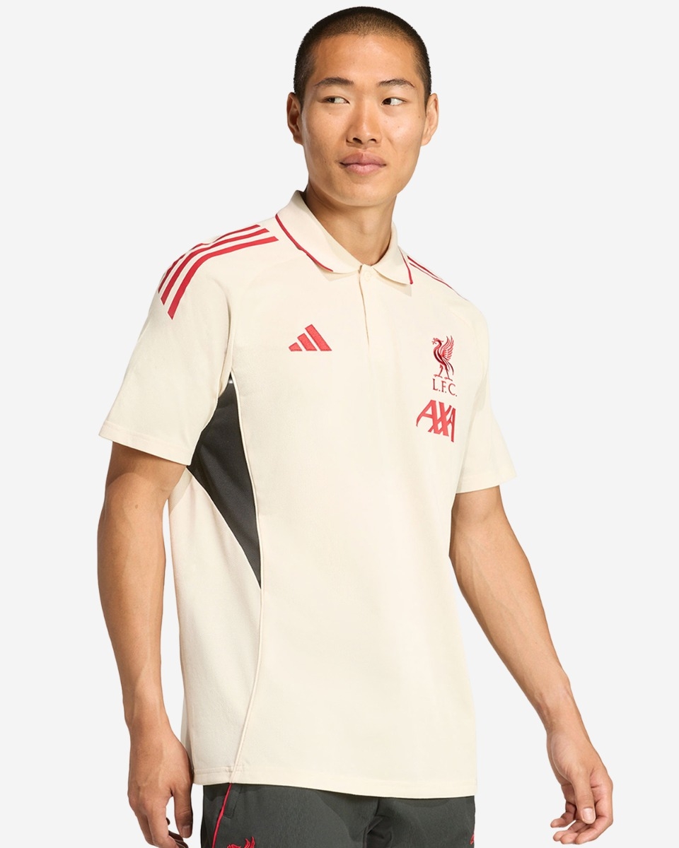 LFC adidas Mens 25/26 Domestic Training Polo White