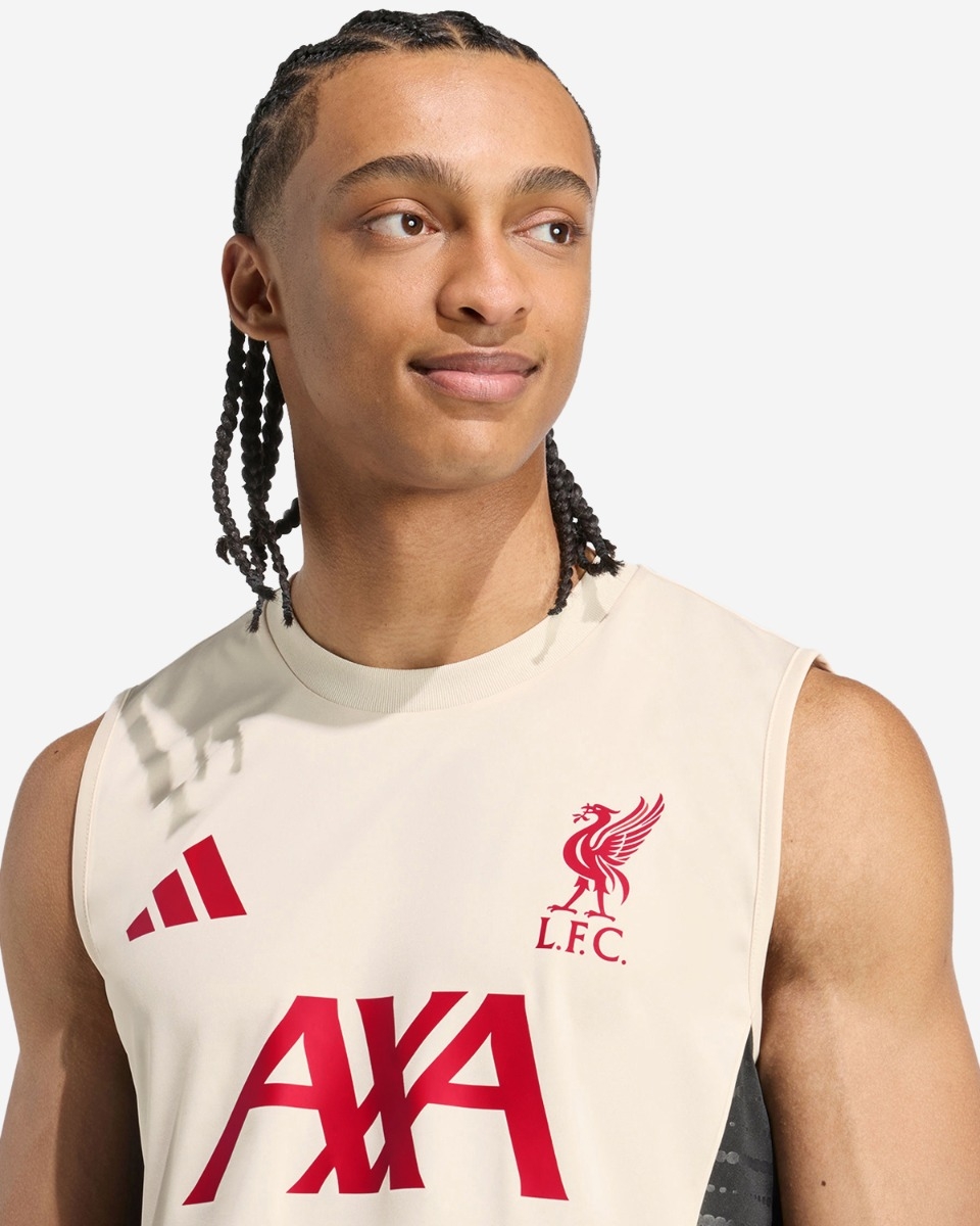 LFC adidas Mens 25/26 Domestic Training Vest White