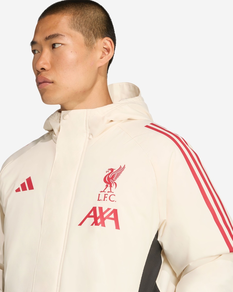 LFC adidas Mens 25/26 Domestic Long Match Day Jacket White