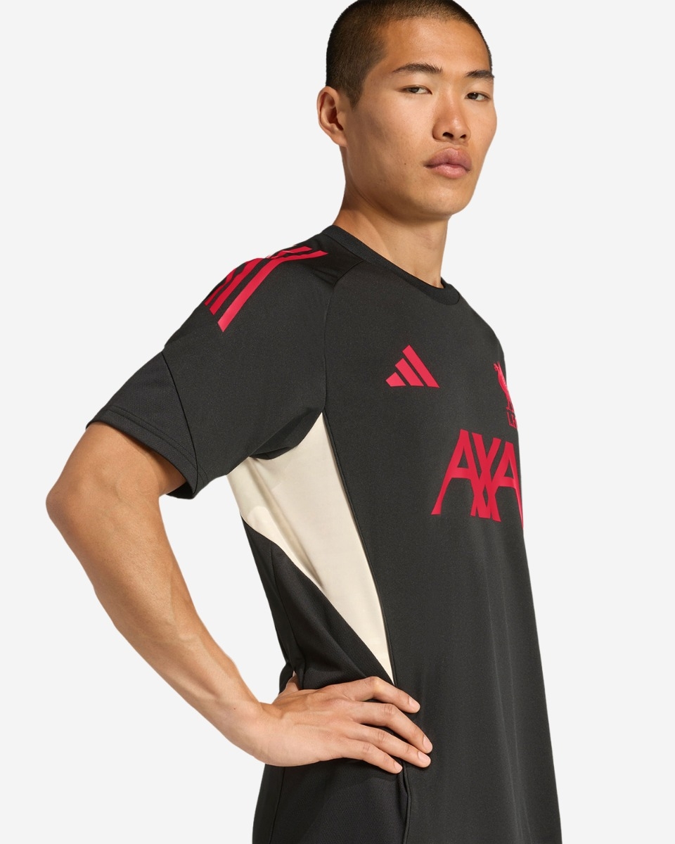 LFC adidas Mens 25/26 Domestic Short Sleeve Top Black