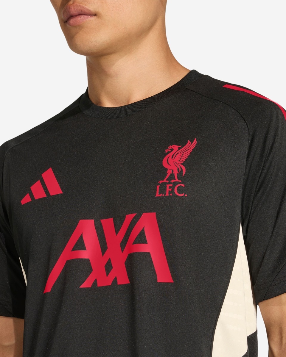 LFC adidas Mens 25/26 Domestic Short Sleeve Top Black
