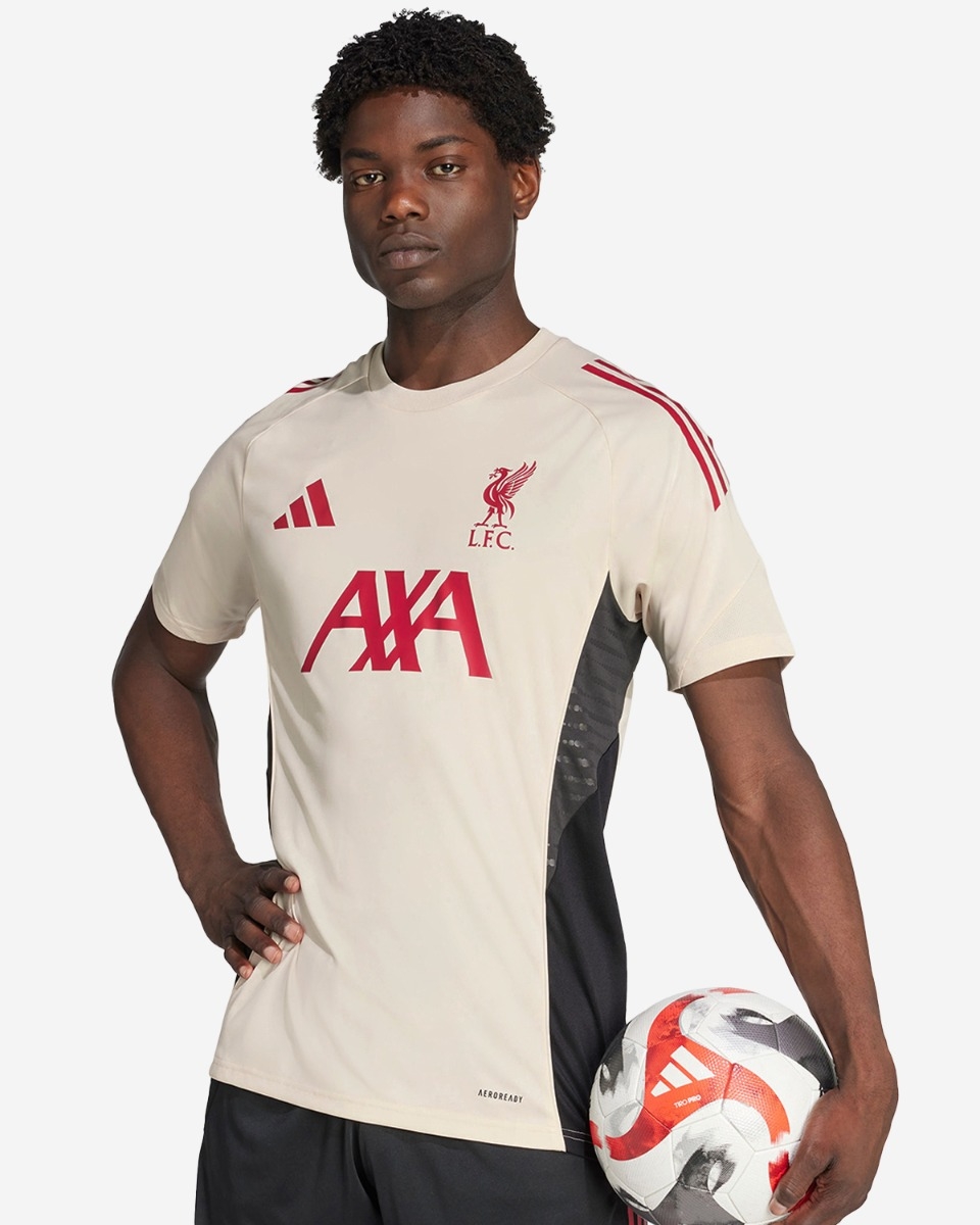 LFC adidas Mens 25/26 Domestic Short Sleeve Top White