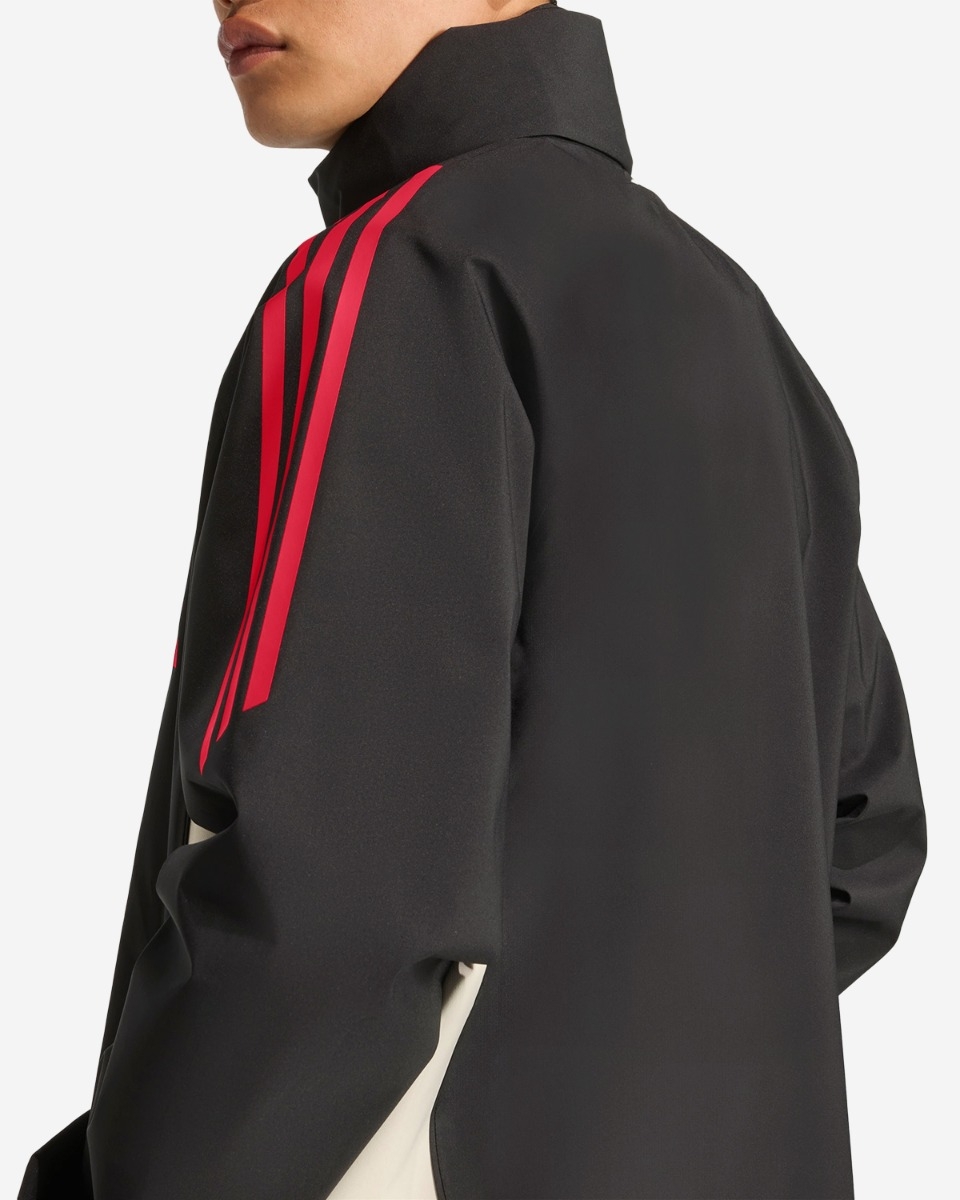 LFC adidas Mens 25/26 Domestic Rain Jacket Black