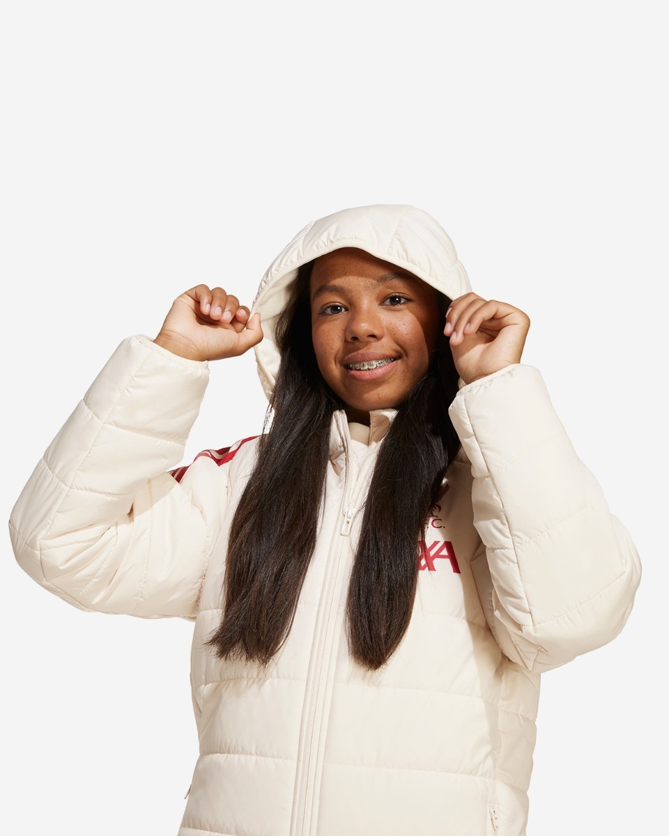 LFC adidas Youth 25/26 Puffa Jacket White