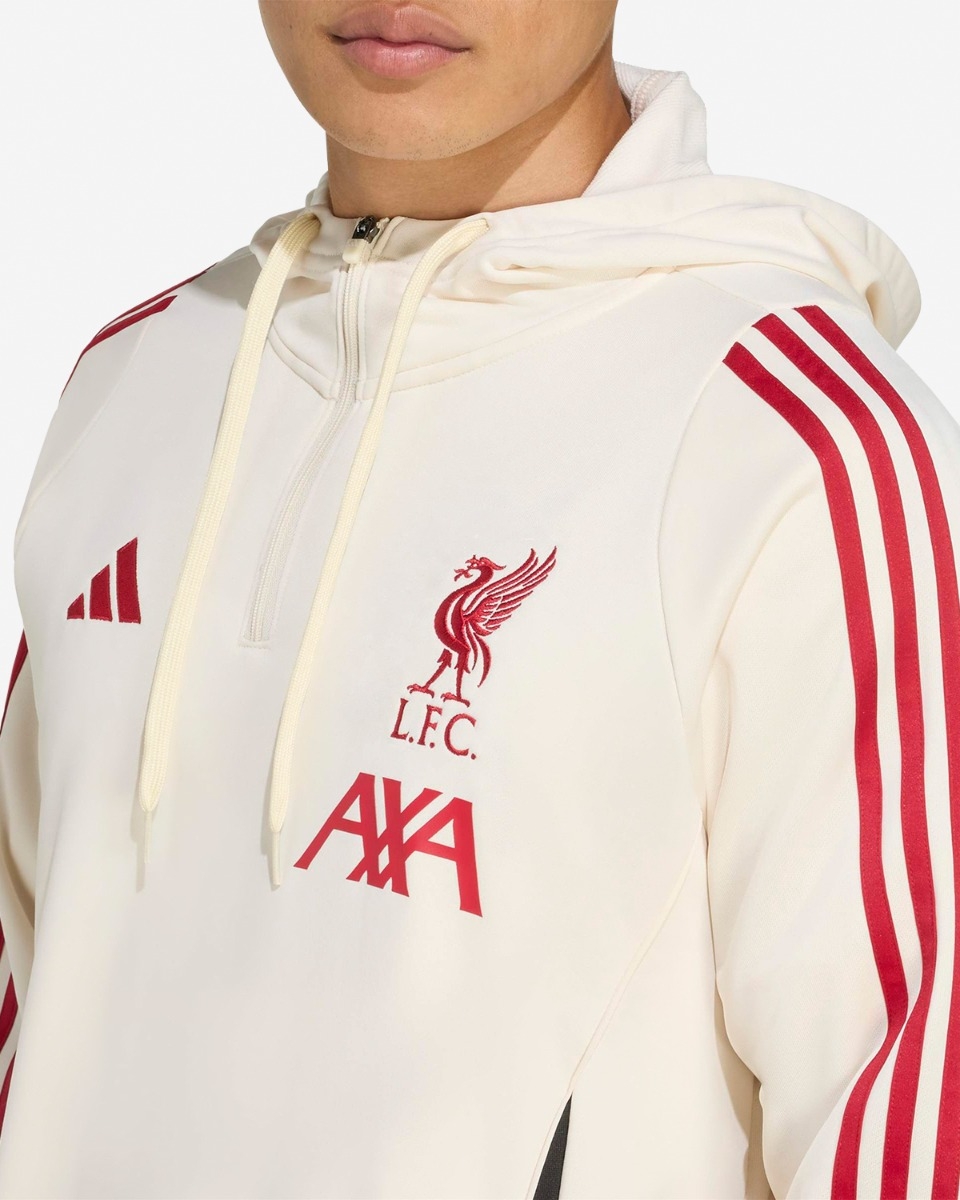 LFC adidas Mens 25/26 Domestic Training Hoodie White