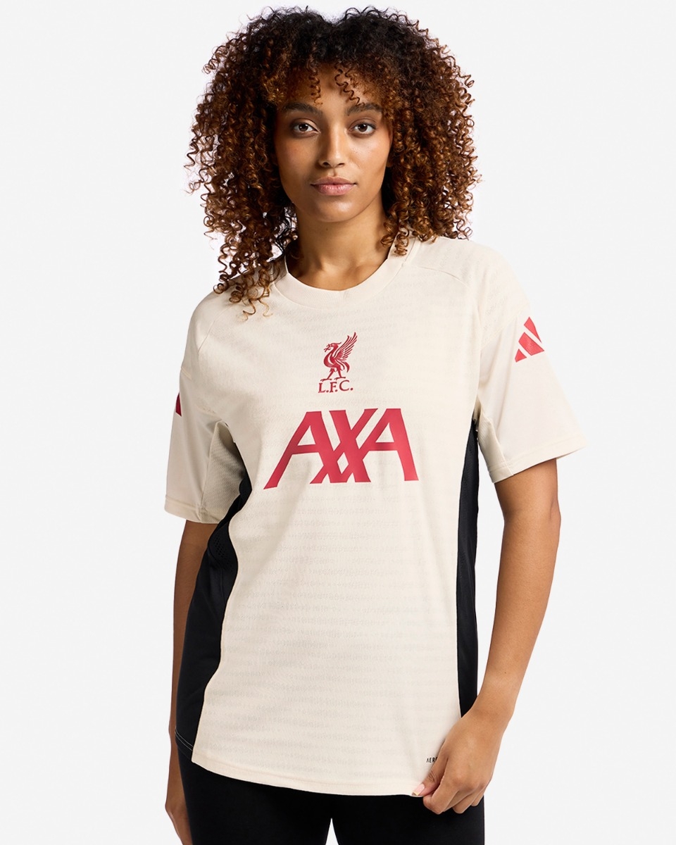 LFC adidas Mens 25/26 Short Sleeve Domestic Top White