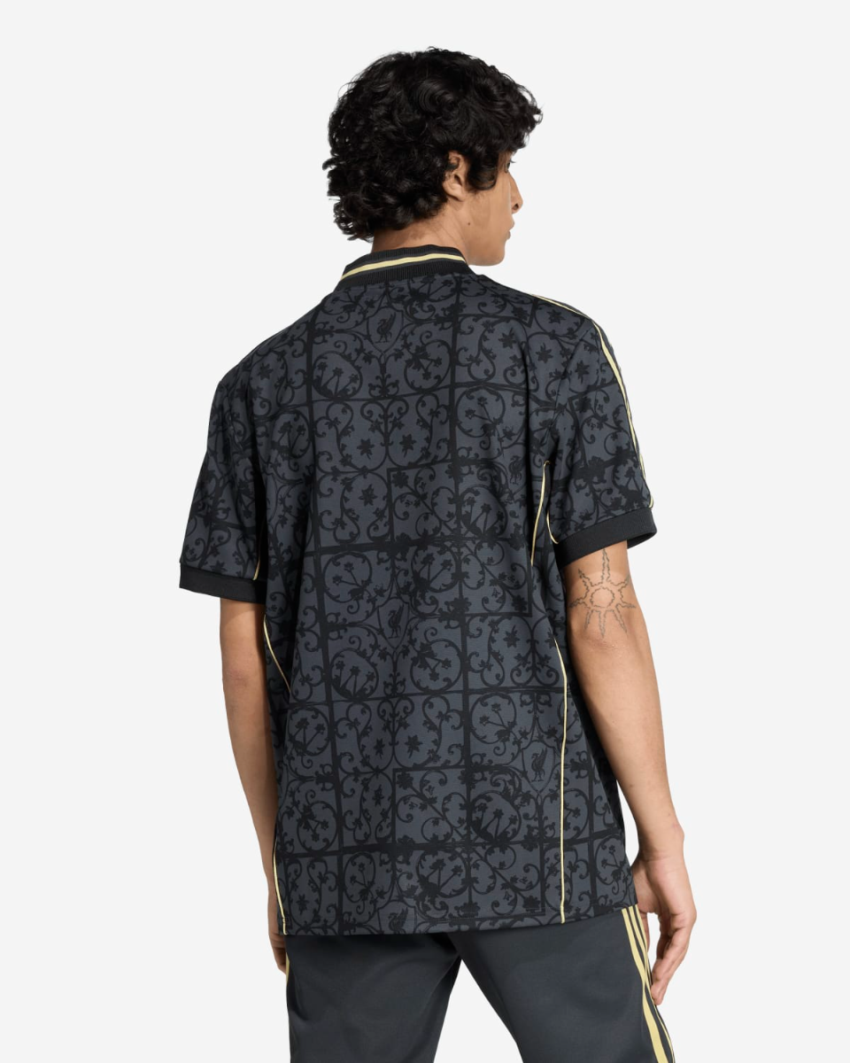 LFC adidas Mens 25/26 LFSTLR Tee Black & Gold