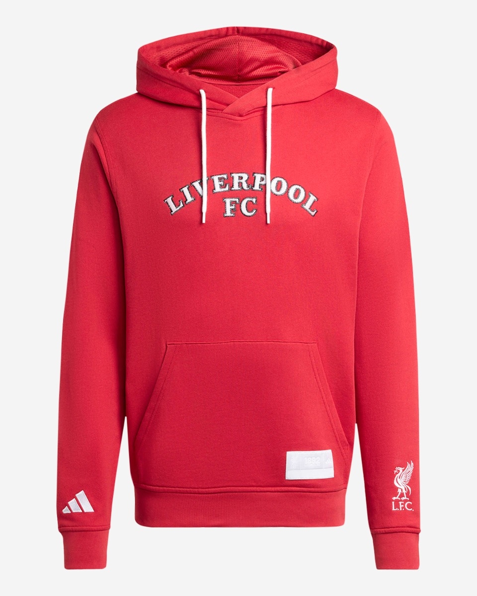 LFC adidas Mens 25/26 US Pack Hoodie Red