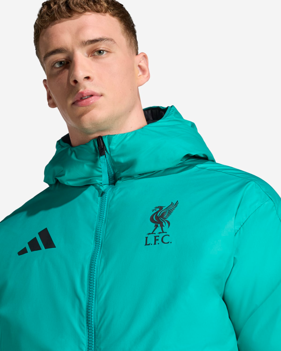 LFC adidas Mens 25/26 Reversible Down Jacket Green