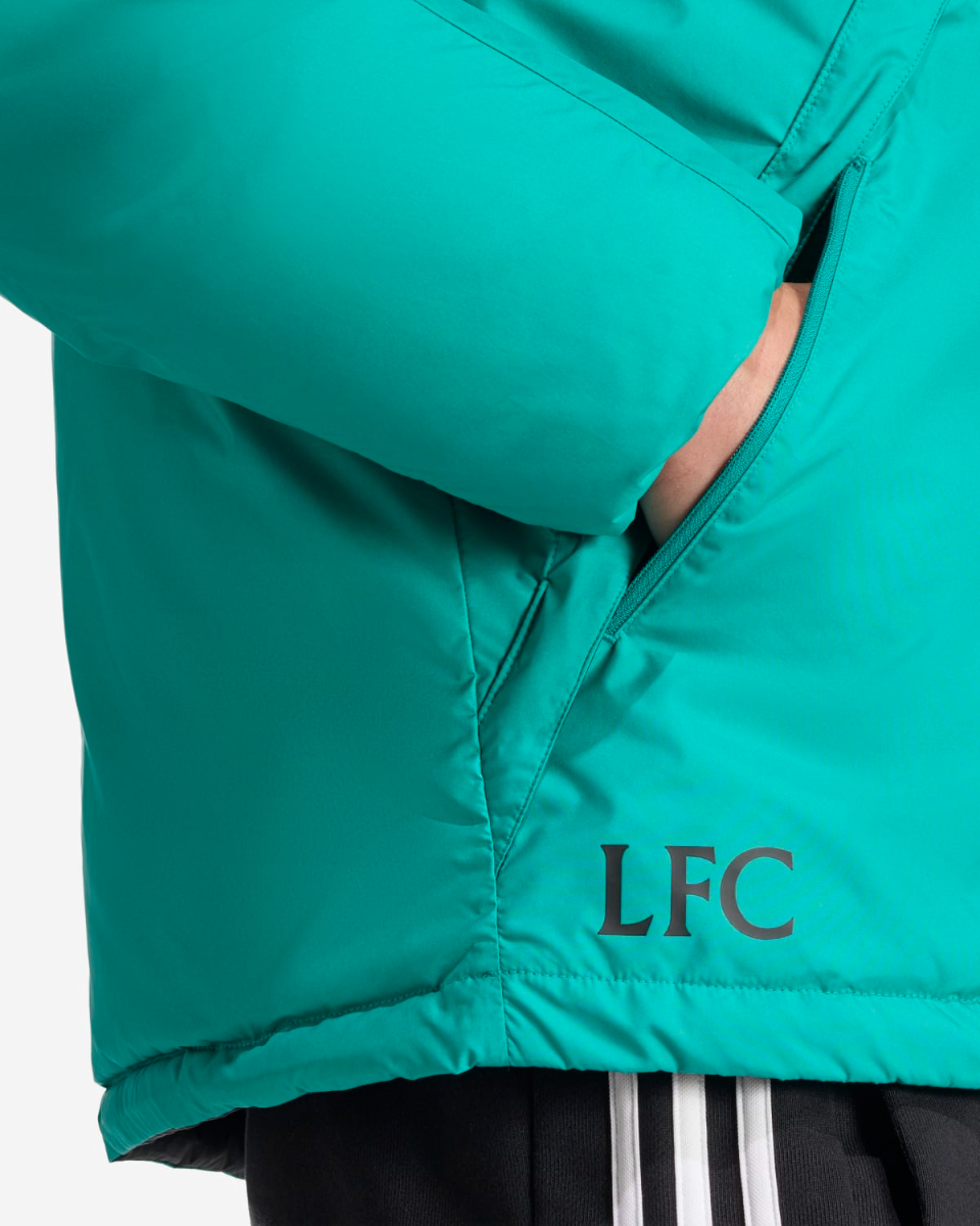 LFC adidas Mens 25/26 Reversible Down Jacket Green