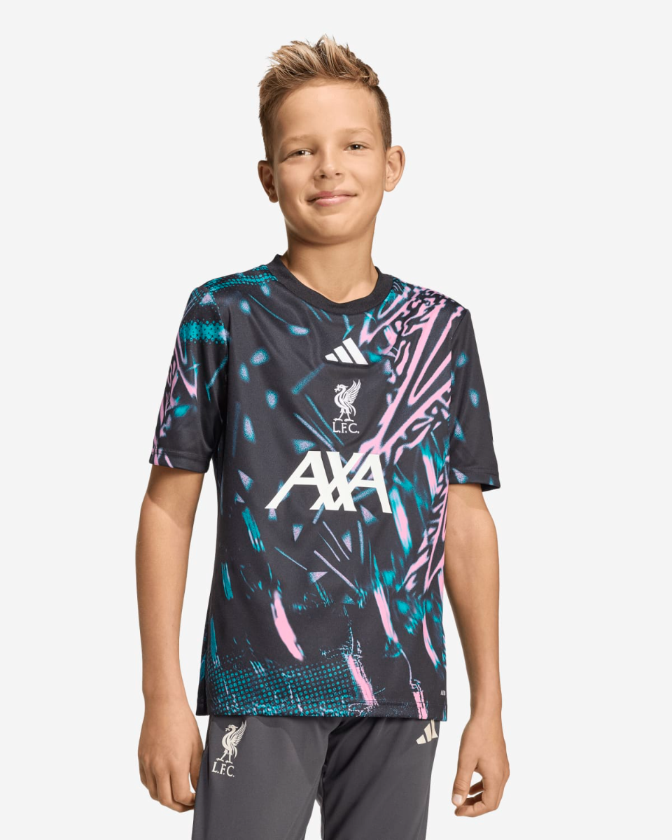 LFC adidas Juniors 25/26 Pre-Match Top Black