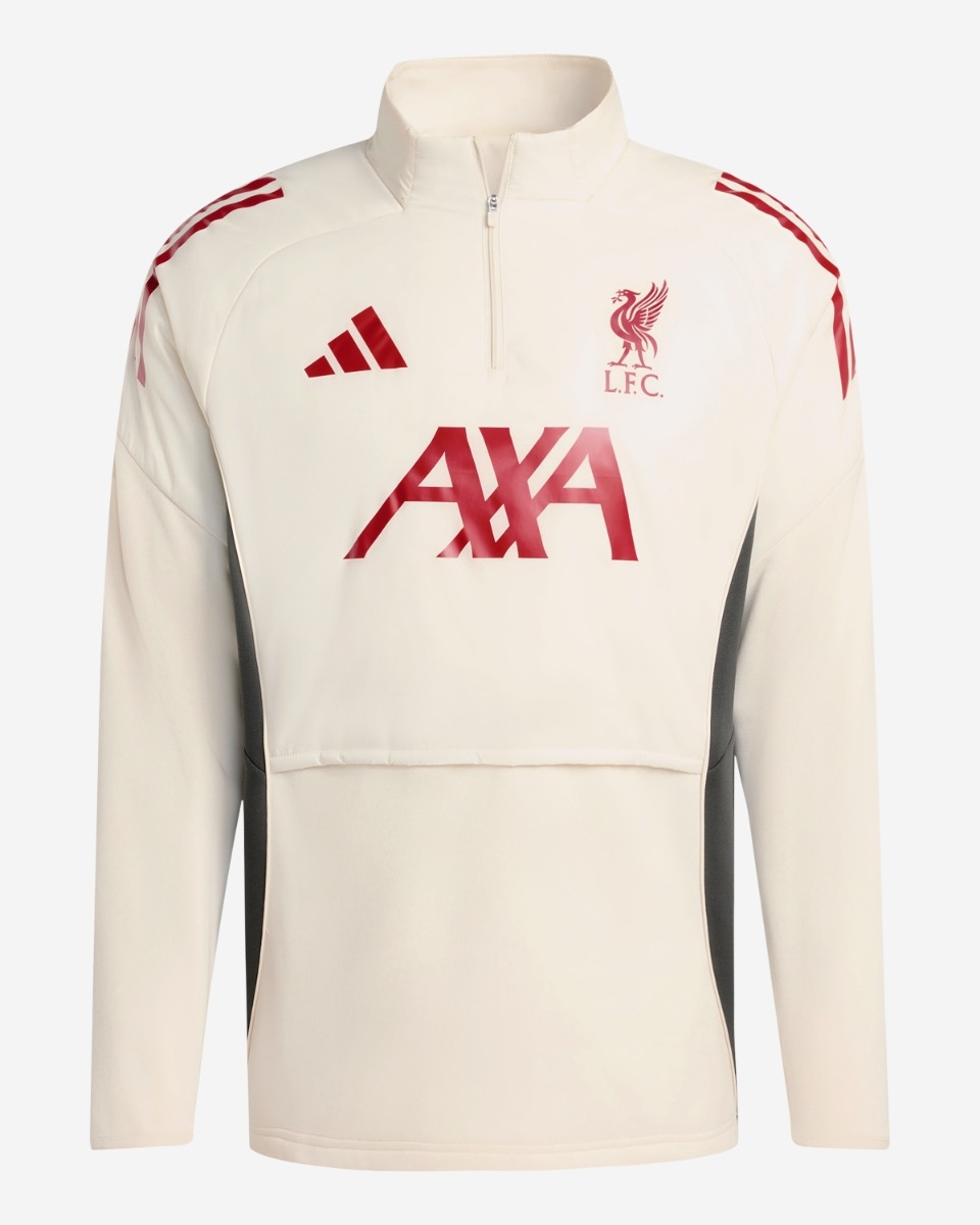 LFC adidas Mens 25/26 Domestic Pro-Winter Hooded Top White