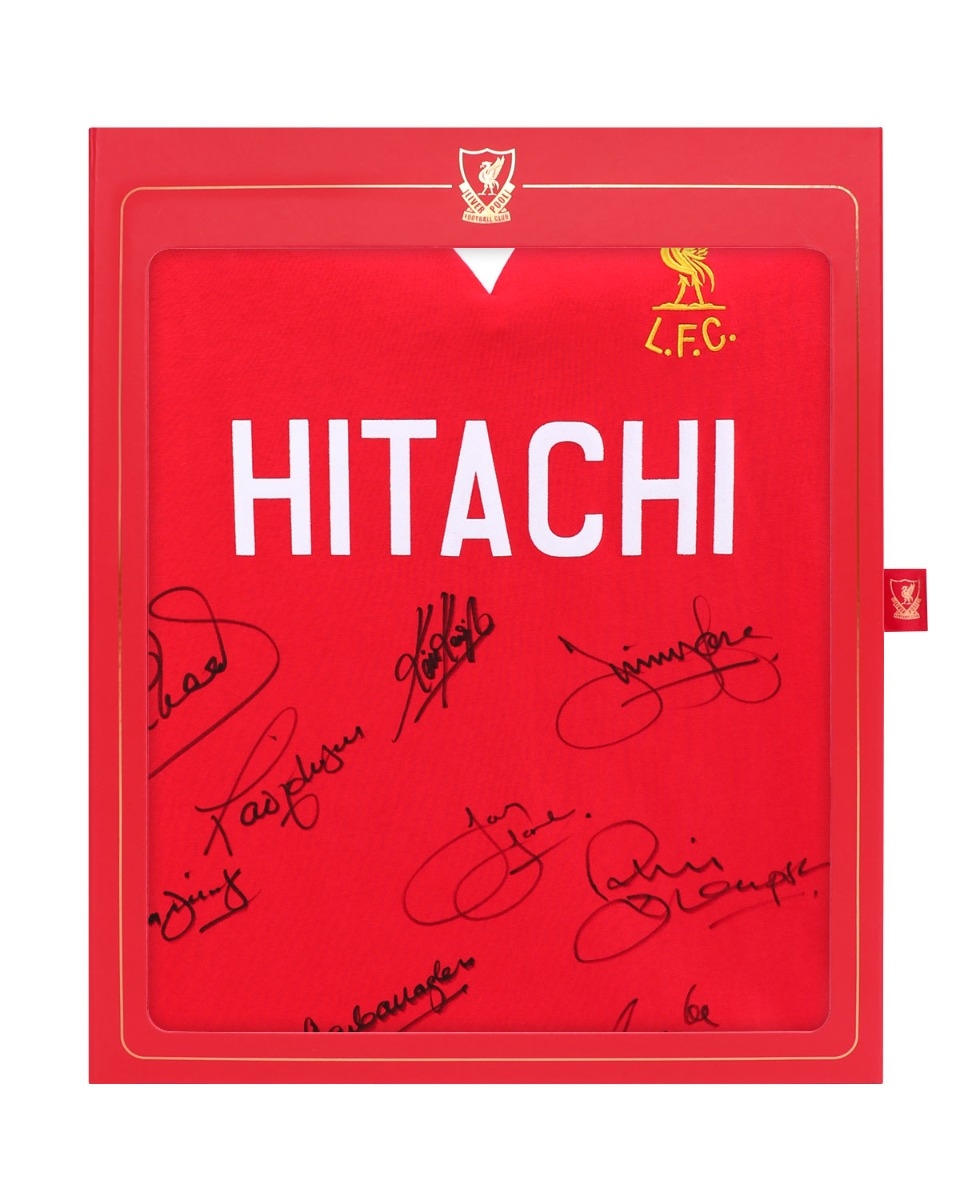 LFC Signed 1970s Legends Boxed Shirt