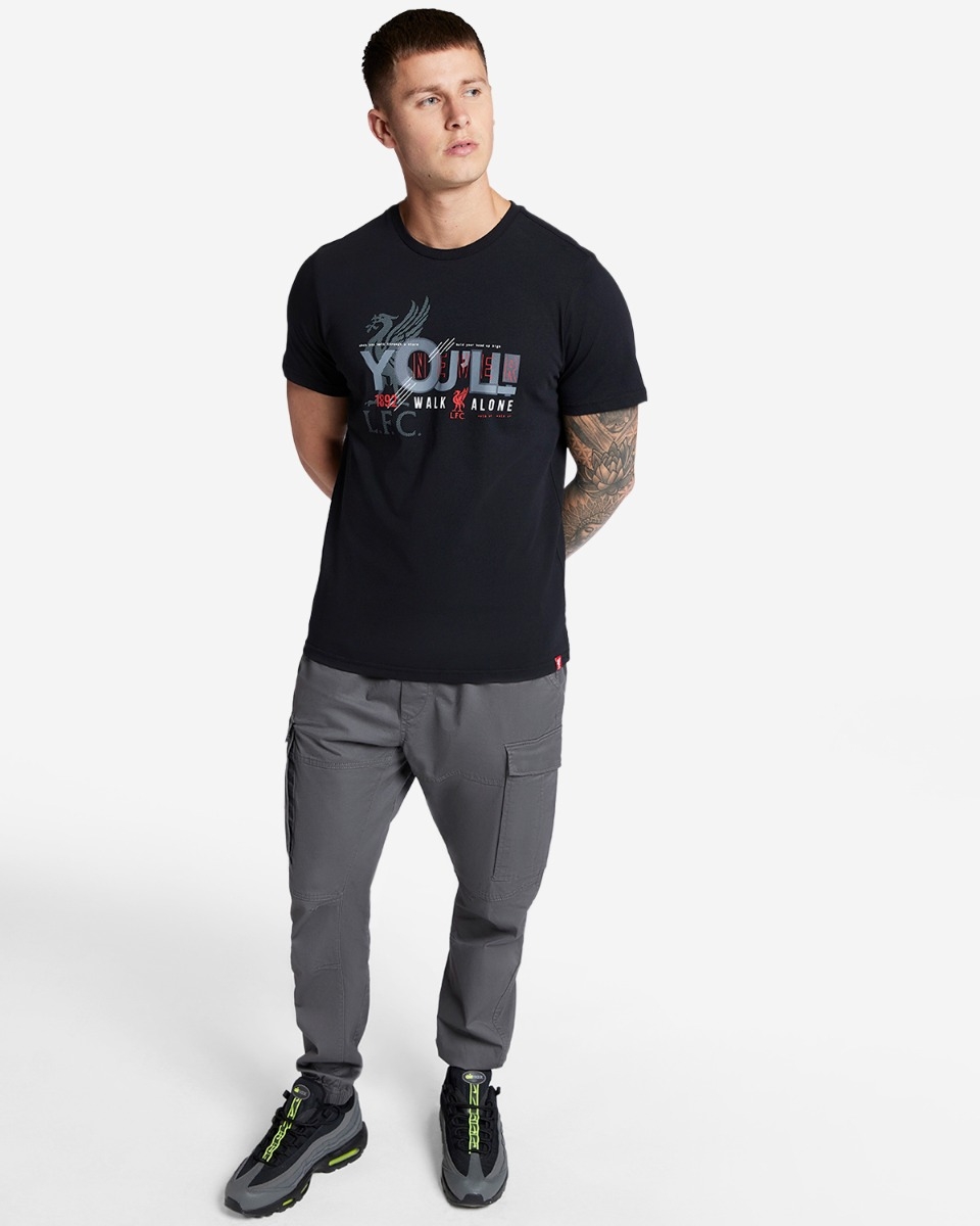 LFC Mens YNWA Line Tee Black