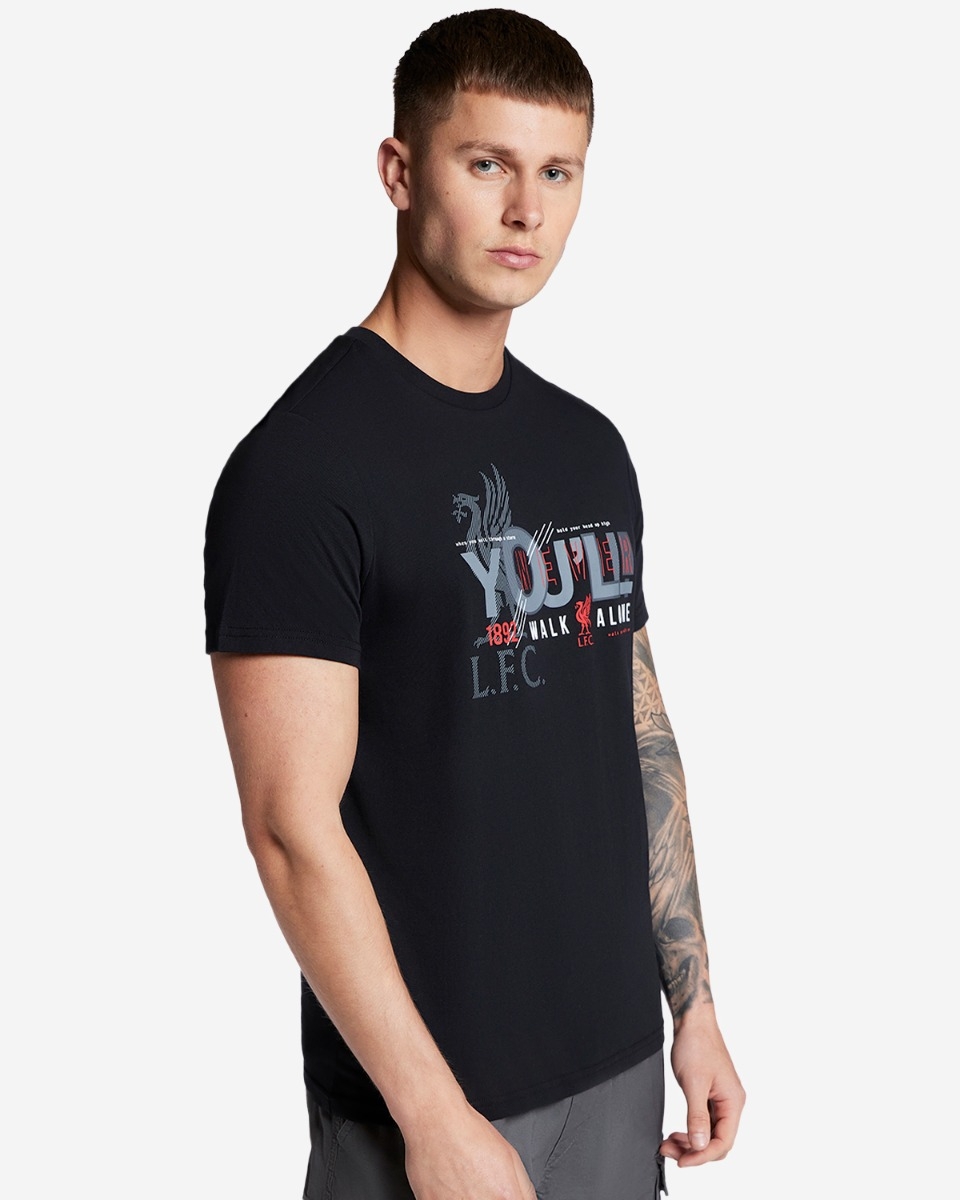 LFC Mens YNWA Line Tee Black