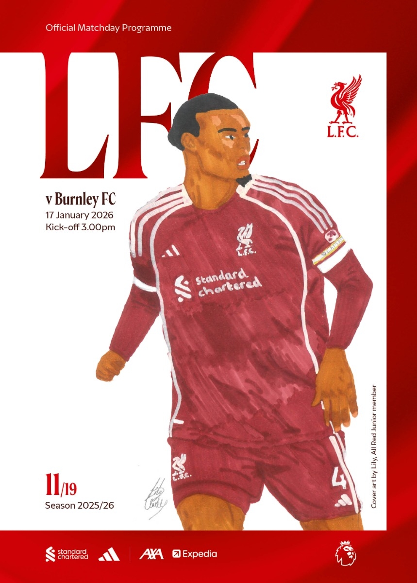 Matchday Programme - LFC vs Burnley - Premier League - 17/01/2026