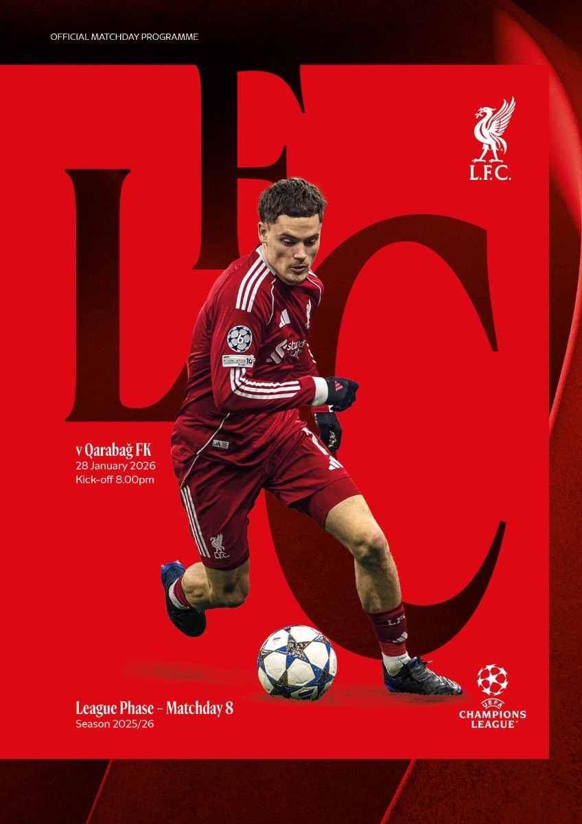 Matchday Programme | LFC Vs QARABAG - Champions League 28/01/2026