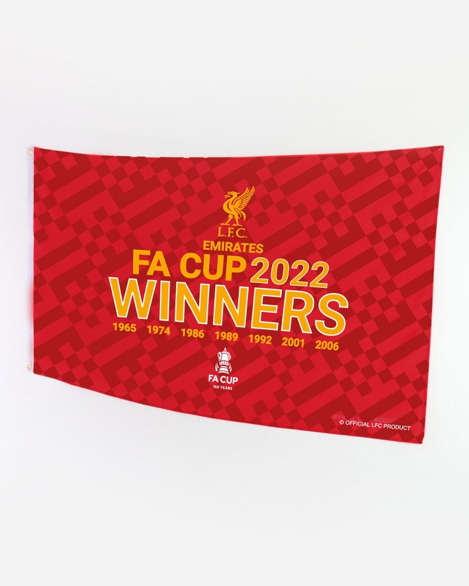 LFC FA Cup 22 Winners Flag