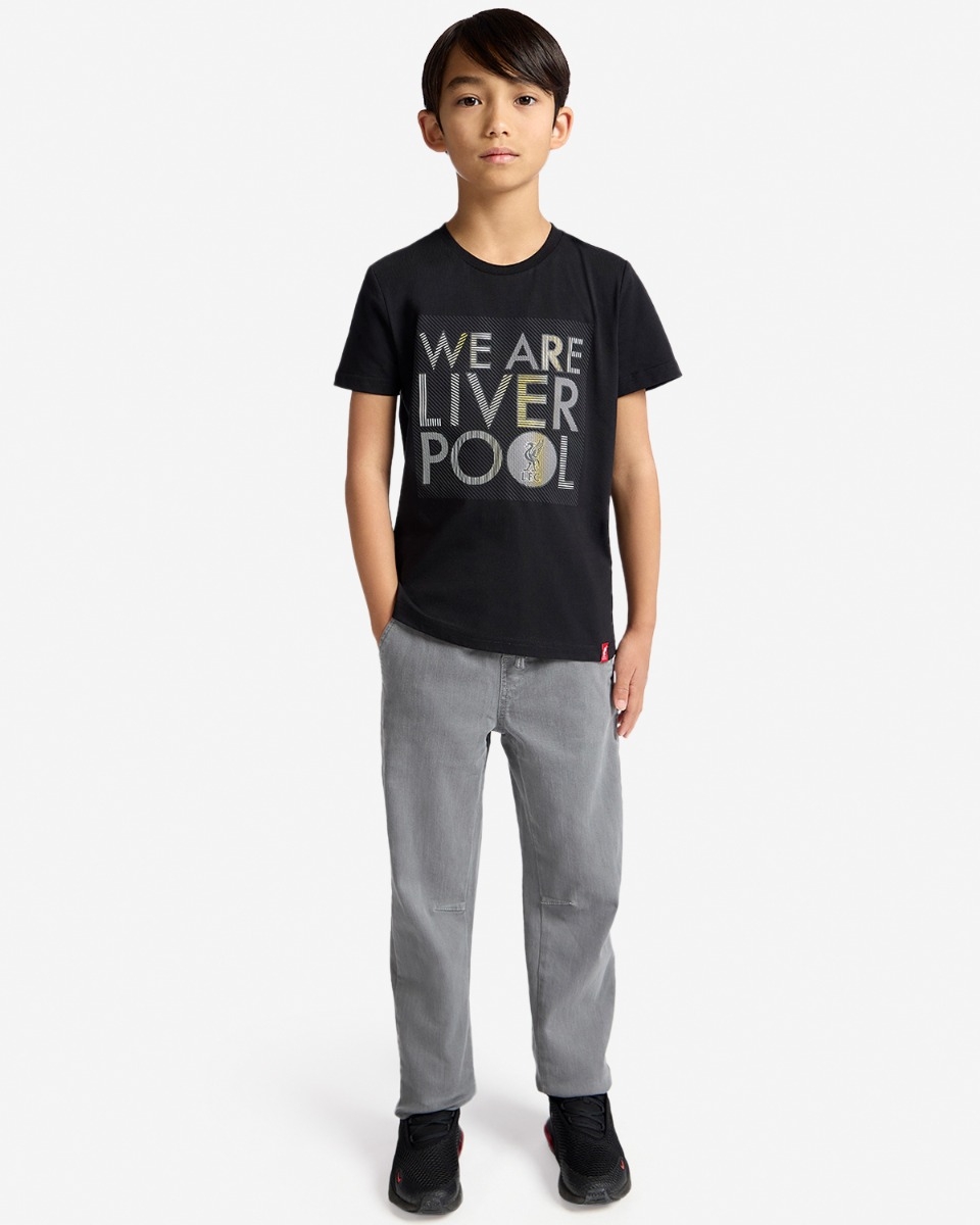 LFC Juniors We Are Liverpool Tee Black