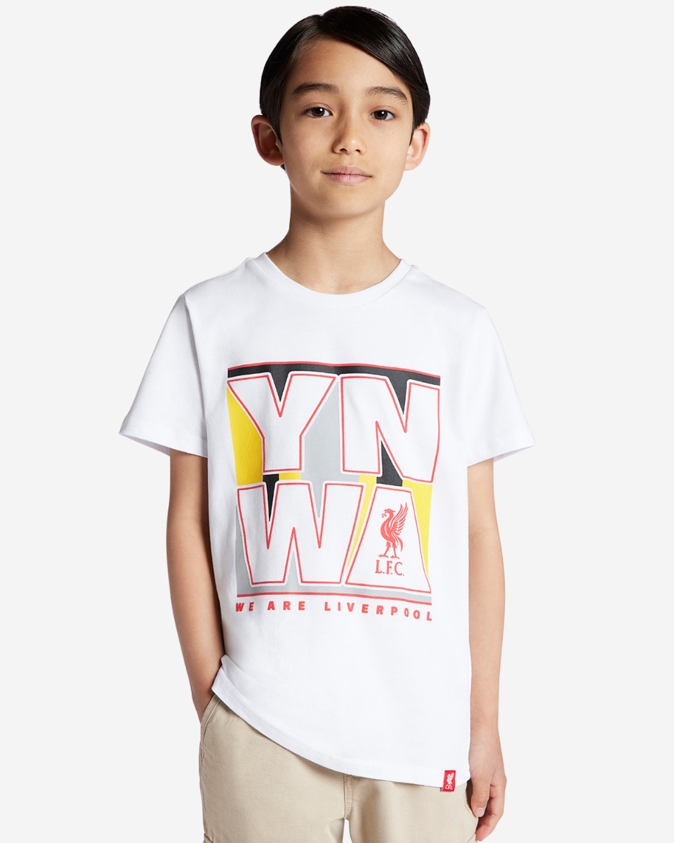 LFC Juniors YNWA Multi Tee White