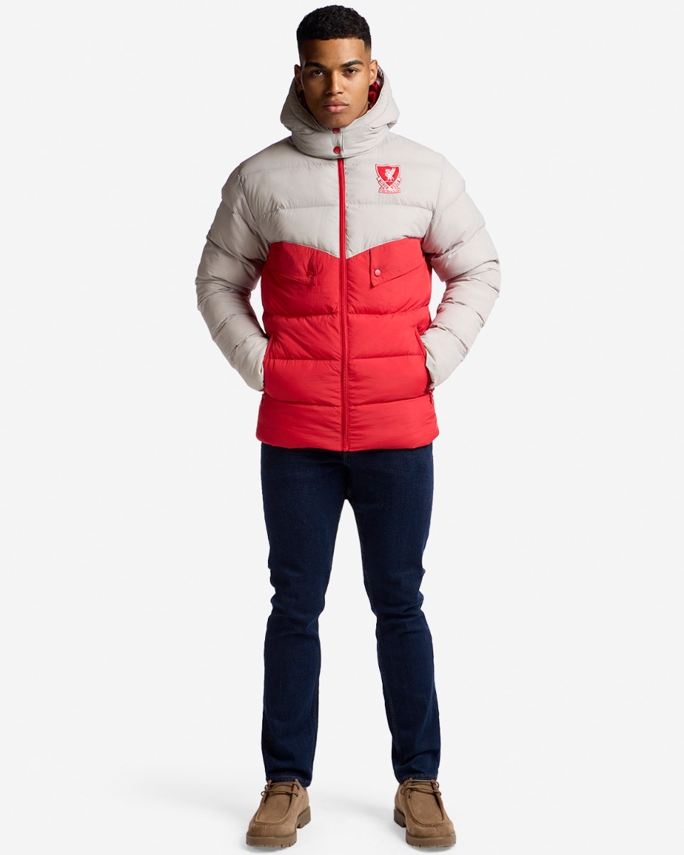 LFC Mens 88/89 Puffa Jacket Grey