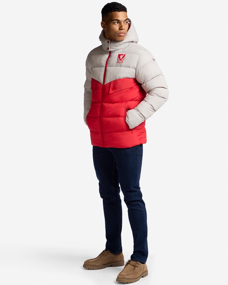 LFC Mens 88/89 Puffa Jacket Grey