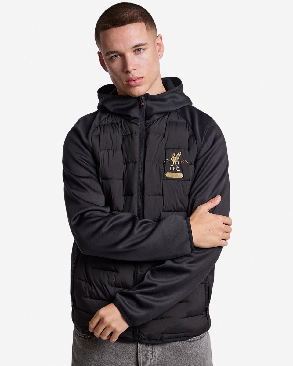 LFC Mens Champions Hybrid Jacket Black