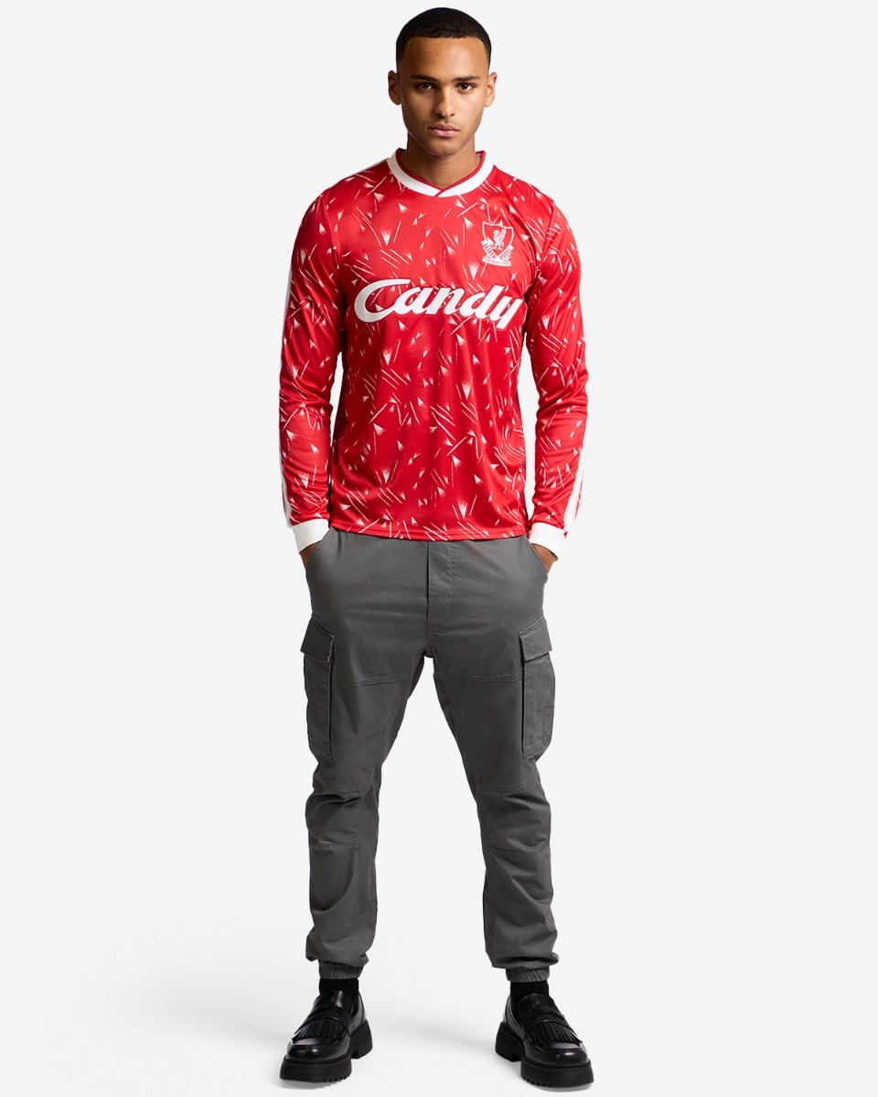 LFC Retro Adults 89/91 Candy Long Sleeve Home Shirt