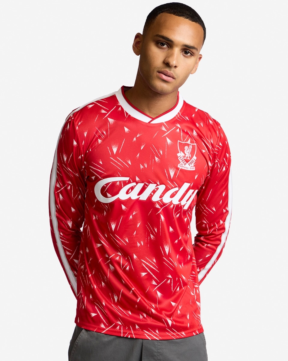 LFC Retro Adults 89/91 Candy Long Sleeve Home Shirt