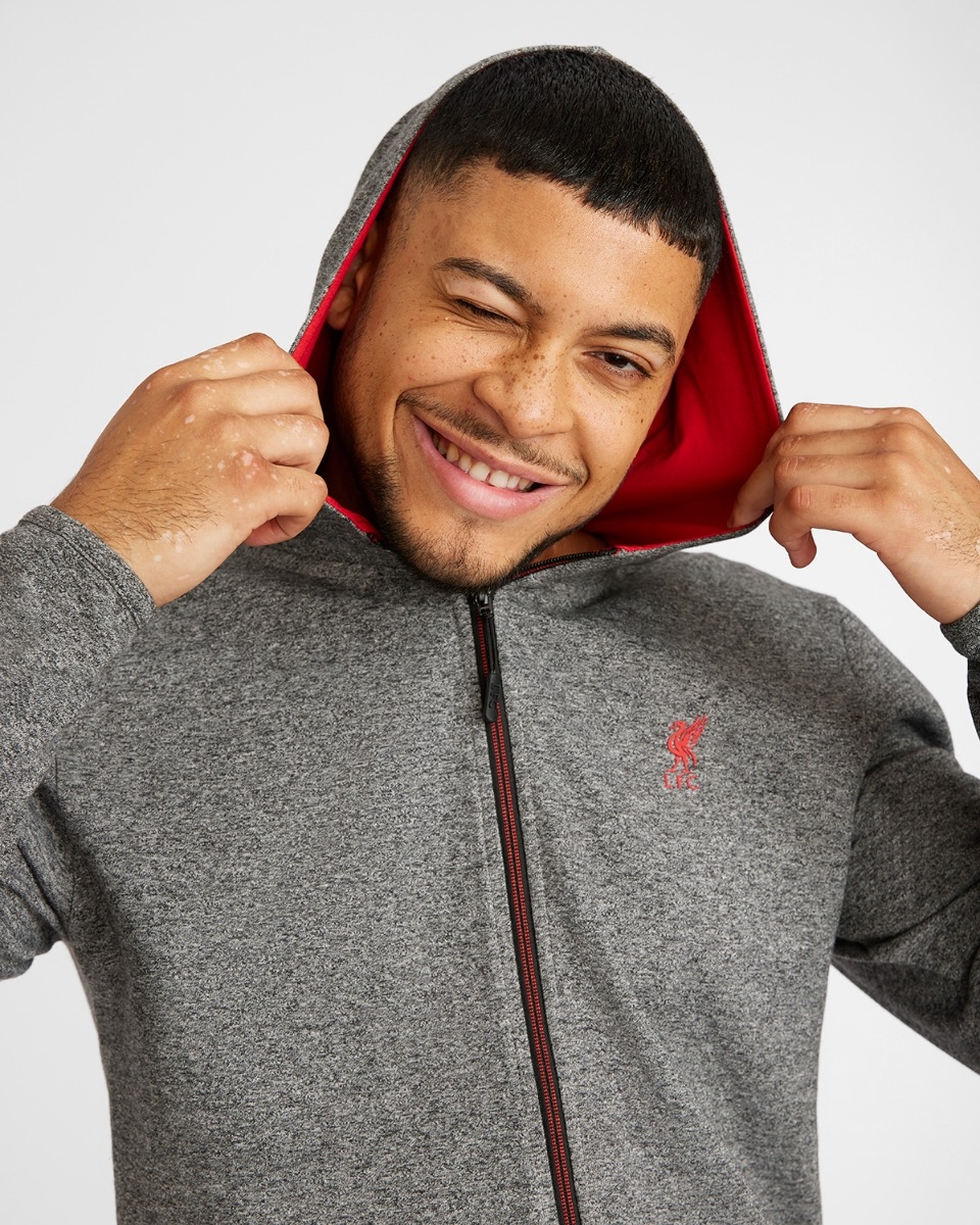 LFC Mens Panelled Track Top Grey