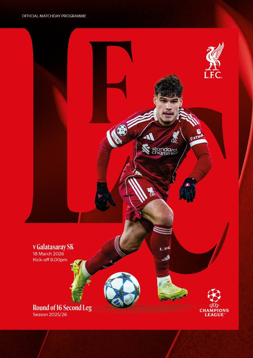Matchday Programme - LFC vs Galatasaray - Champions League - 18/03/2026