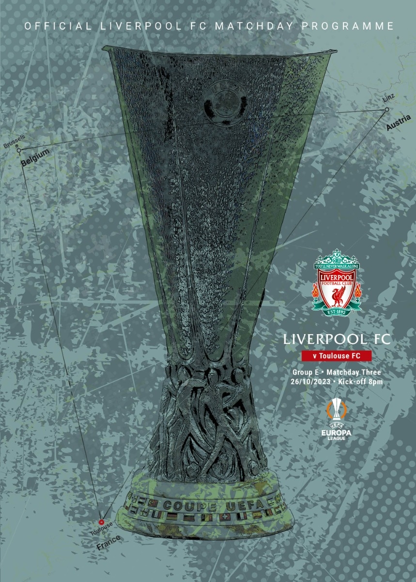 Matchday Programme 8 - LFC Vs Toulouse - 26/10/23
