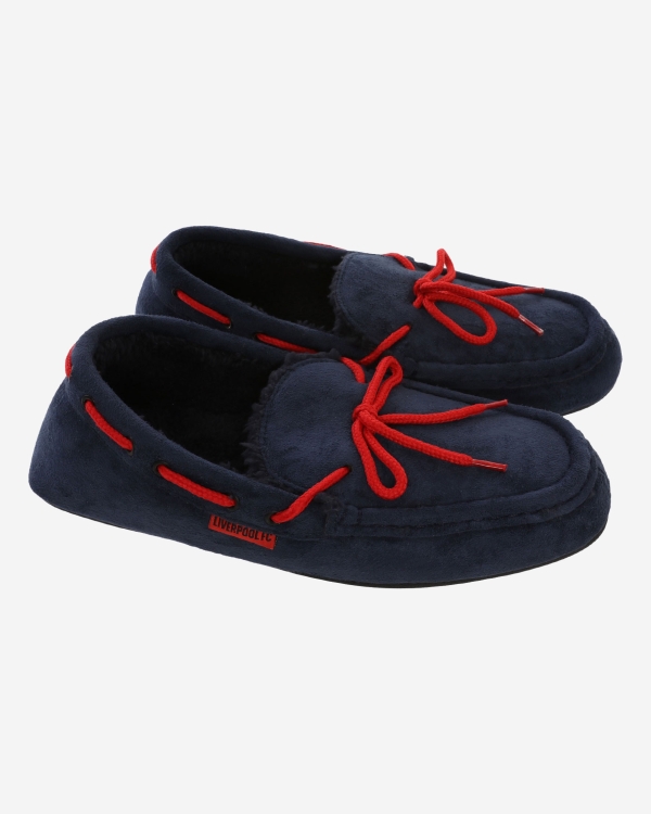 LFC Mens Navy Moccasin Slippers | Liverpool FC Official Store