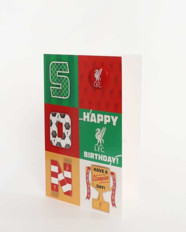 LFC Son Badge Birthday Card