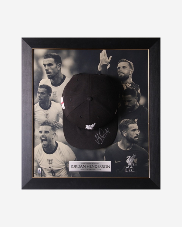 LFC Signed Henderson Cap In Frame